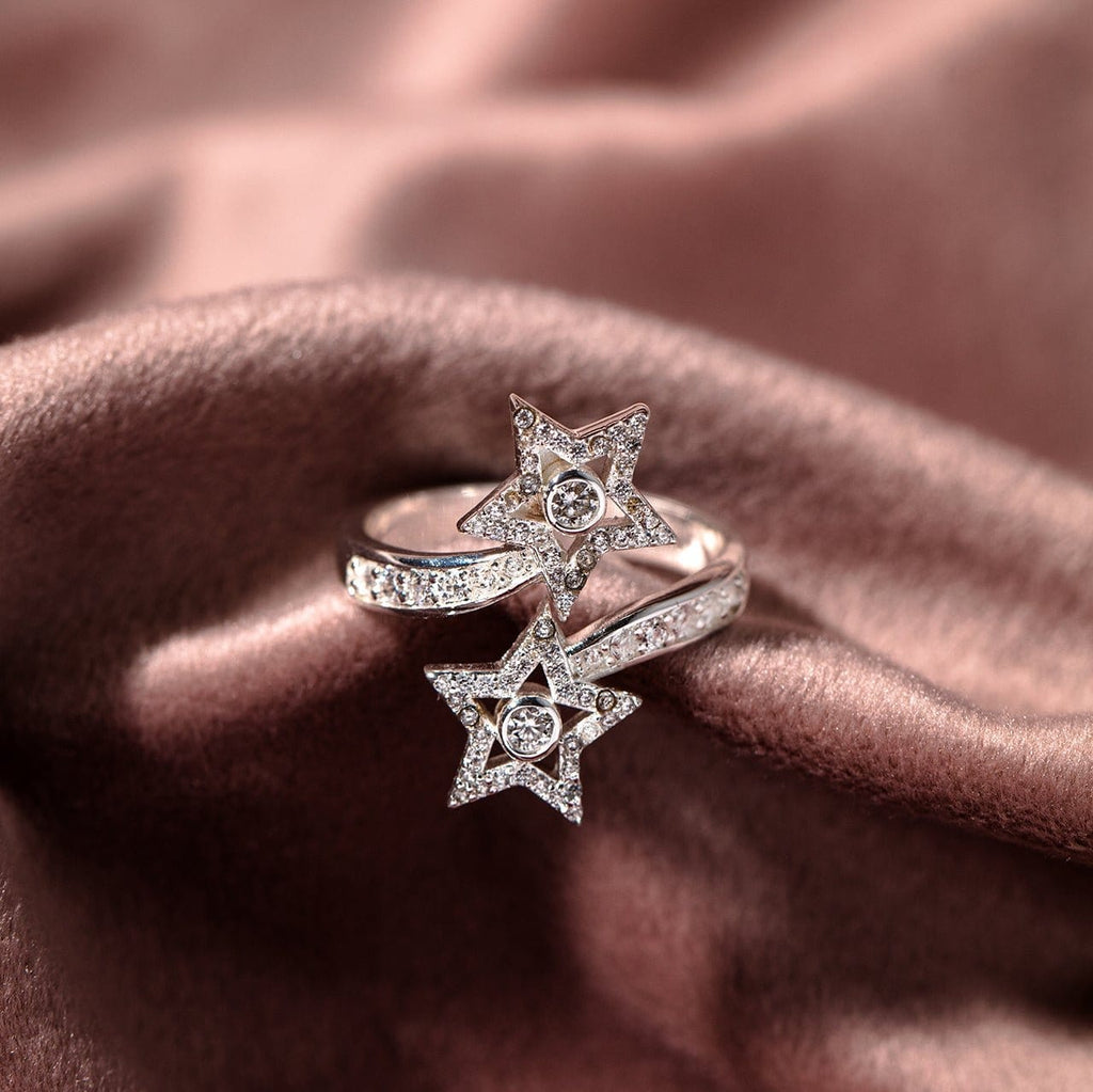 Crystal Shooting Star Ring