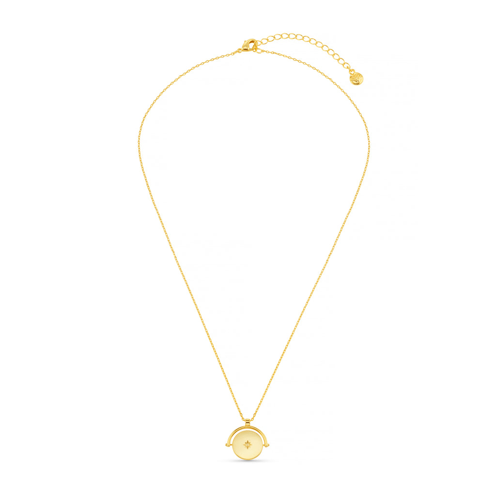 Starburst Coin Spinner Necklace