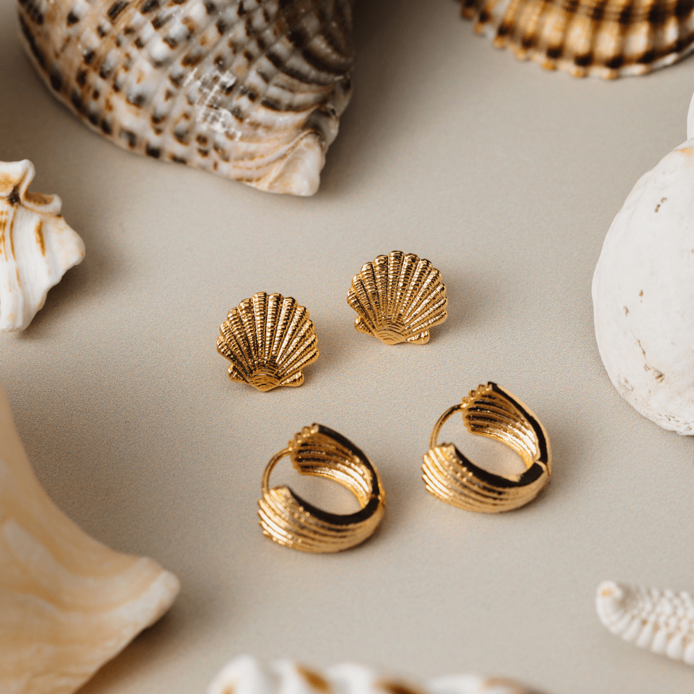 Shell Stud Earrings